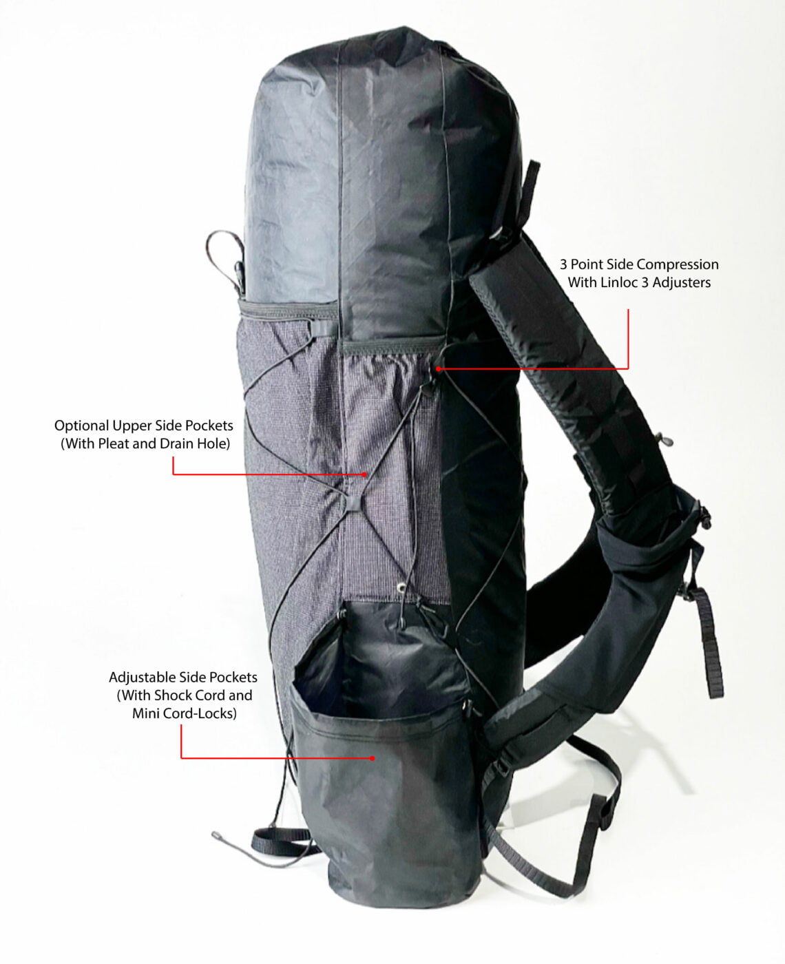 UltraWeave™ 30L Curve Frameless Custom Ultralight Backpack