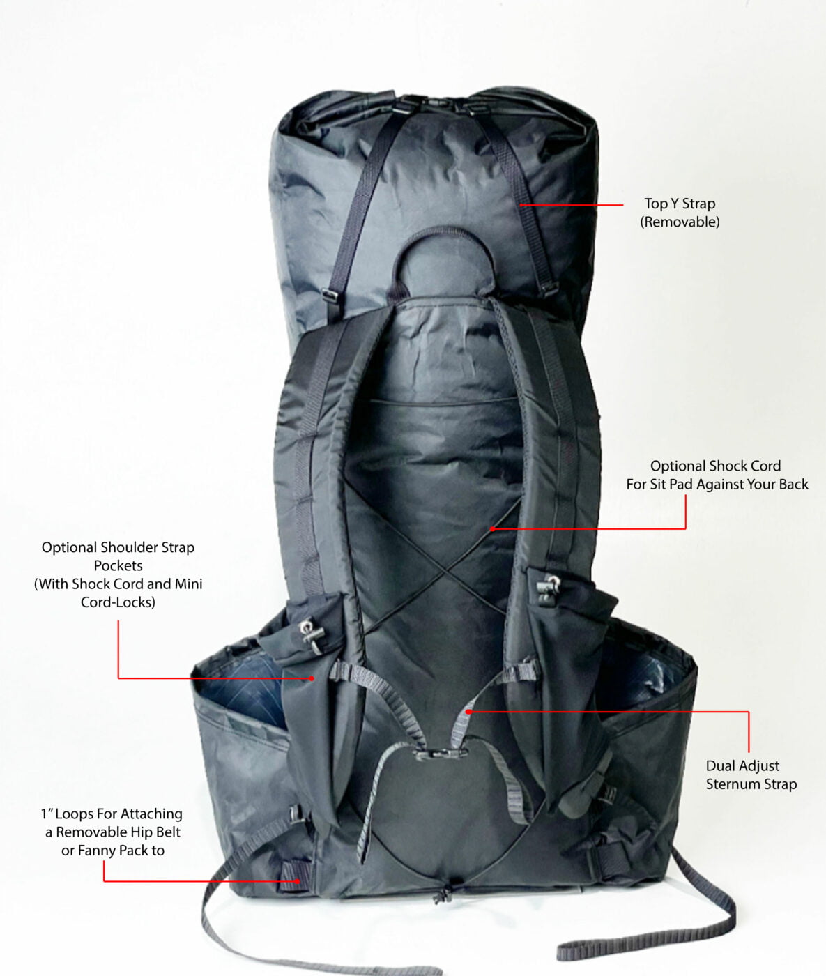 ECOPAK™ 30L Curve Frameless Ultralight Backpack Medium